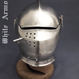 Italian Armet Helmet SCA LARP Fantasy Helmet Knight Armor Helm Medieval ...