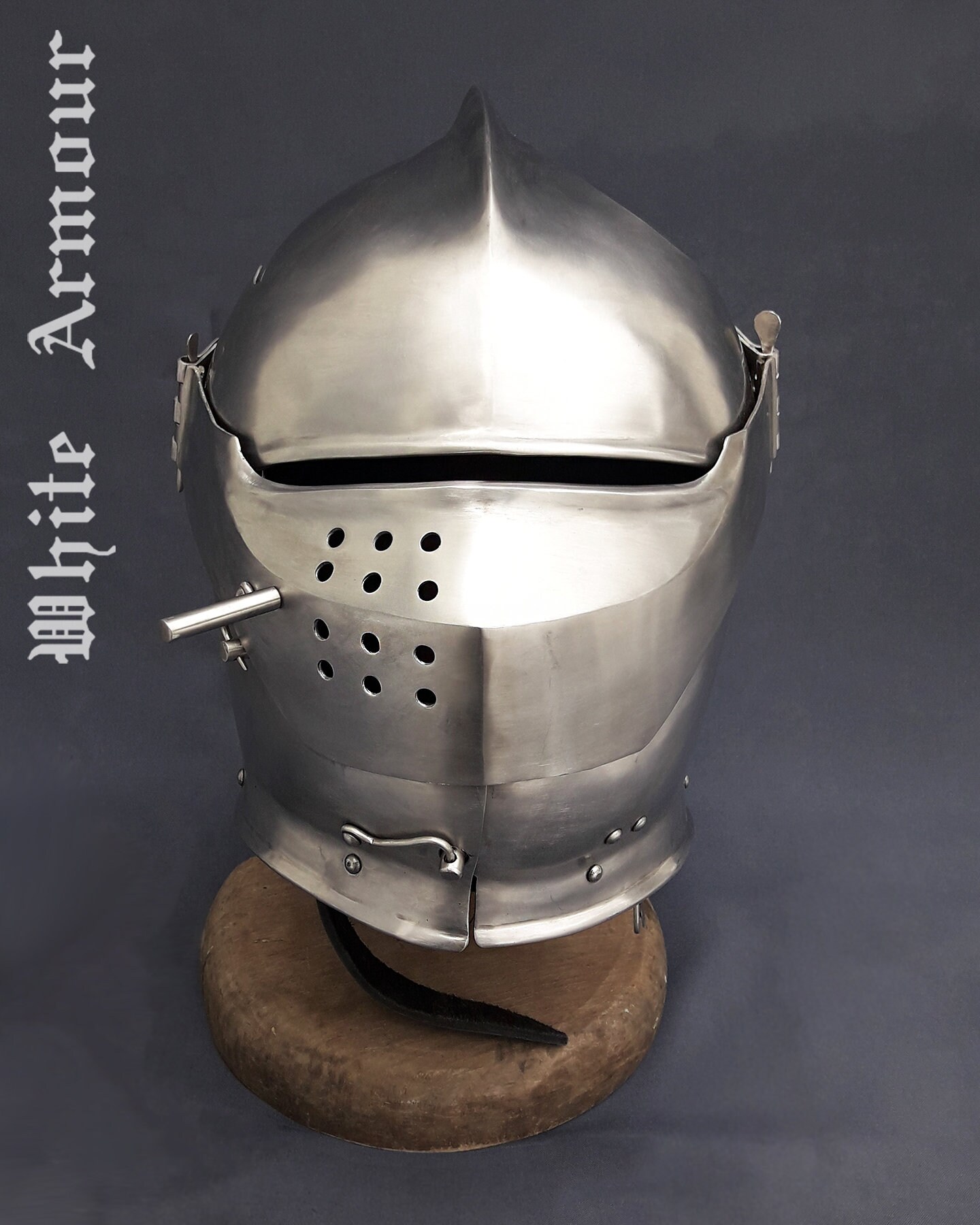 Italian Armet Helmet SCA LARP Fantasy Helmet Knight Armor Helm Medieval ...