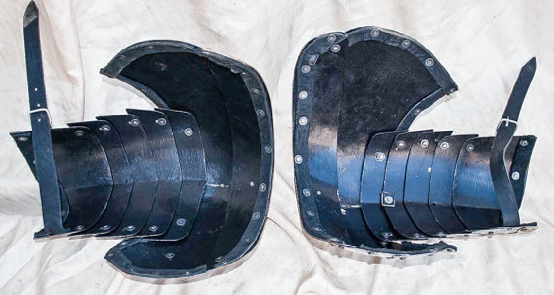 SCA Decorated Combat Pauldrons Polish hussaria | Etsy