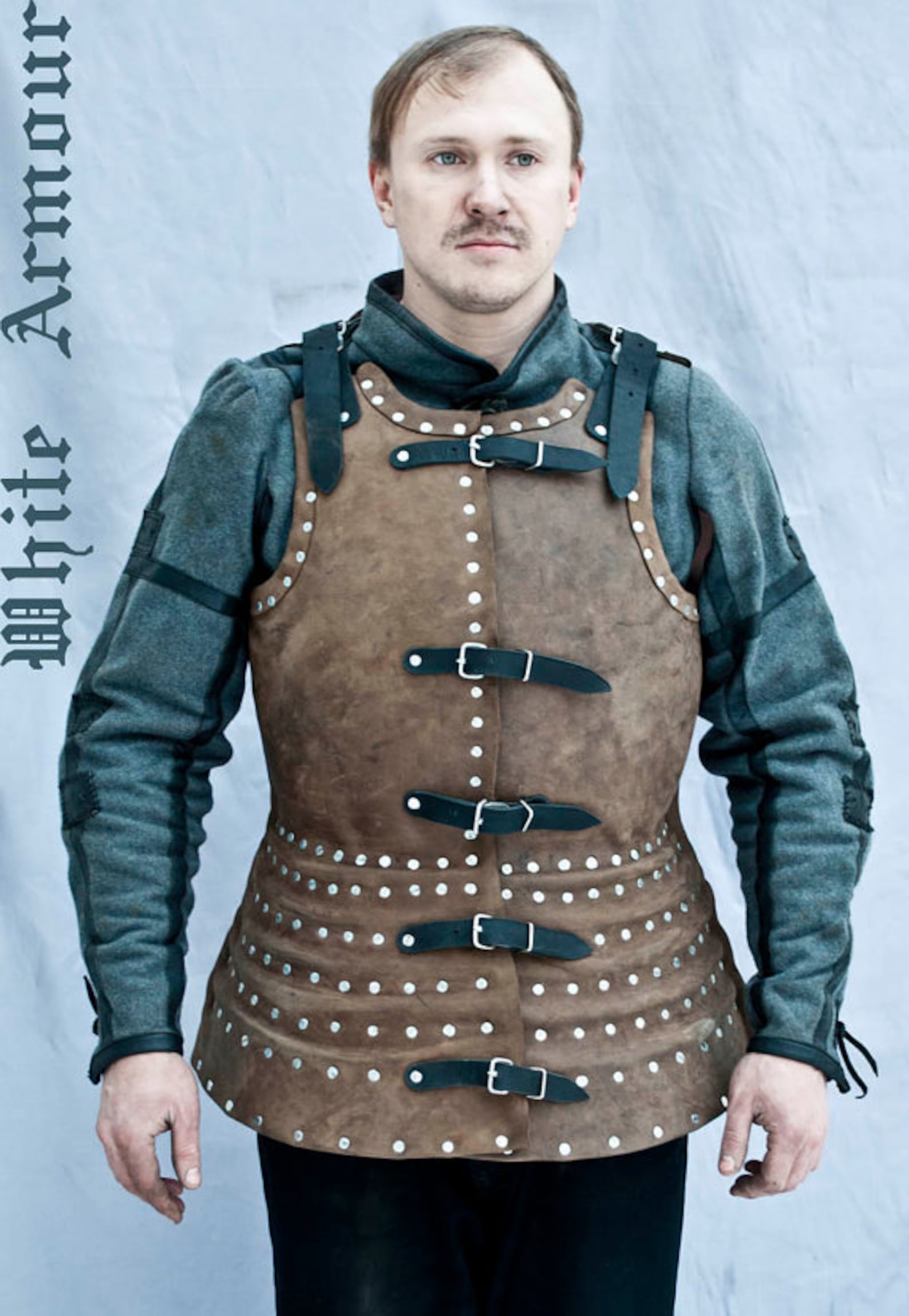 Brigandine armor with leather covered warrior costume SCA LARP | Etsy