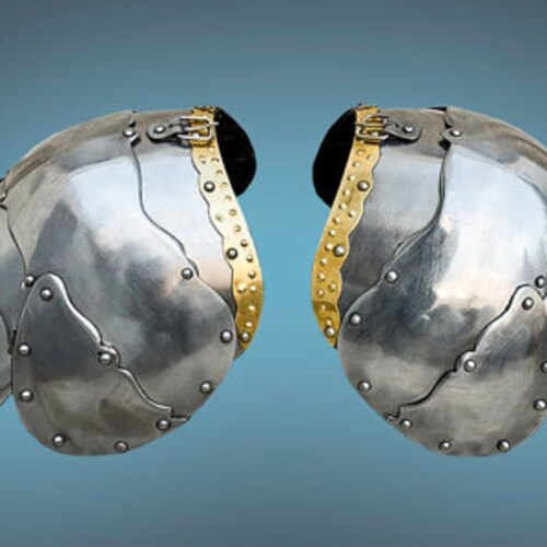 SCA Combat Pauldrons With Besagews | Etsy