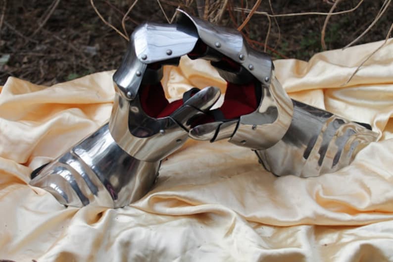 SCA Combat Mitten Gauntlets, Gothic (fluted) - Etsy
