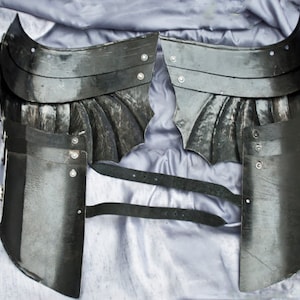 Gothic Winged Pauldrons SCA LARP Sca Pauldrons Larp Pauldrons Steel ...