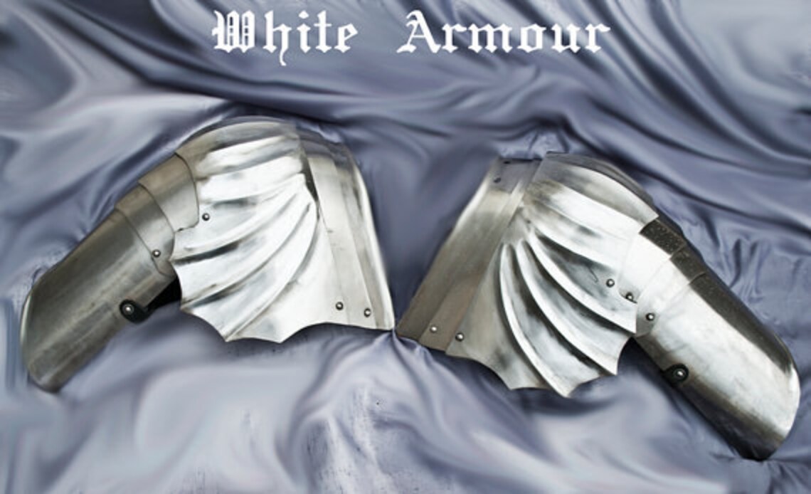 Gothic winged pauldrons SCA LARP sca pauldrons larp pauldrons | Etsy