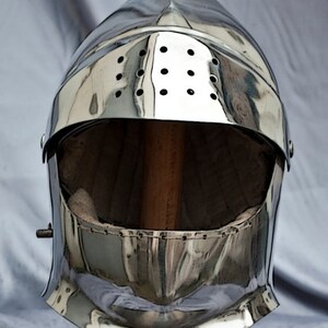 Armet Closed Helmet SCA LARP Fantasy Helmet Medieval Helmet LARP Helm ...