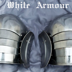 Pauldrons Basic Combat Armor With Small Besagews SCA LARP Armor ...