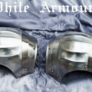 Gothic Winged Pauldrons SCA LARP Sca Pauldrons Larp Pauldrons Steel ...