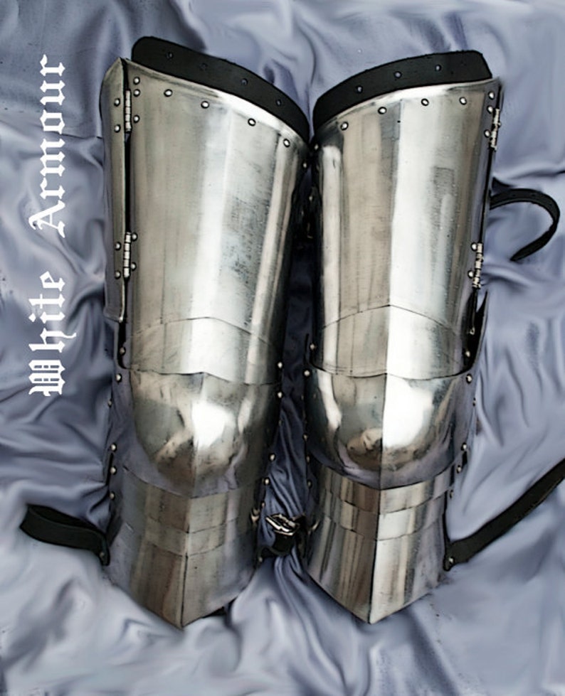 SCA combat leg armor plate legs cuisses with poleyns | Etsy