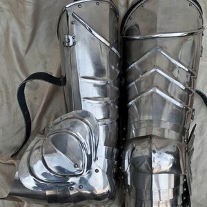 SCA Combat Leg Armor, Plate Legs, Cuisses With Poleyns - Etsy