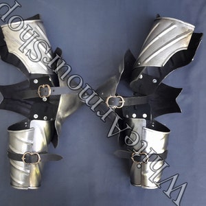 Plate Arms in English Style SCA LARP Buhurt Medieval Reenactment Arm ...