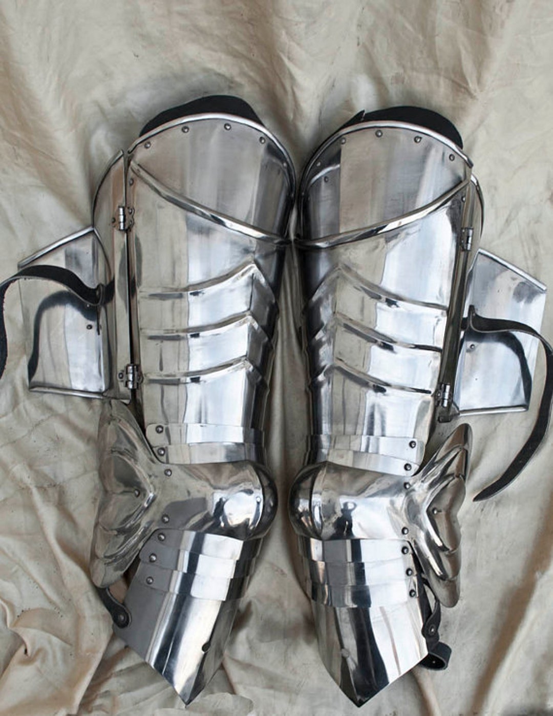 SCA Combat Leg Armor, Plate Legs, Cuisses With Poleyns - Etsy