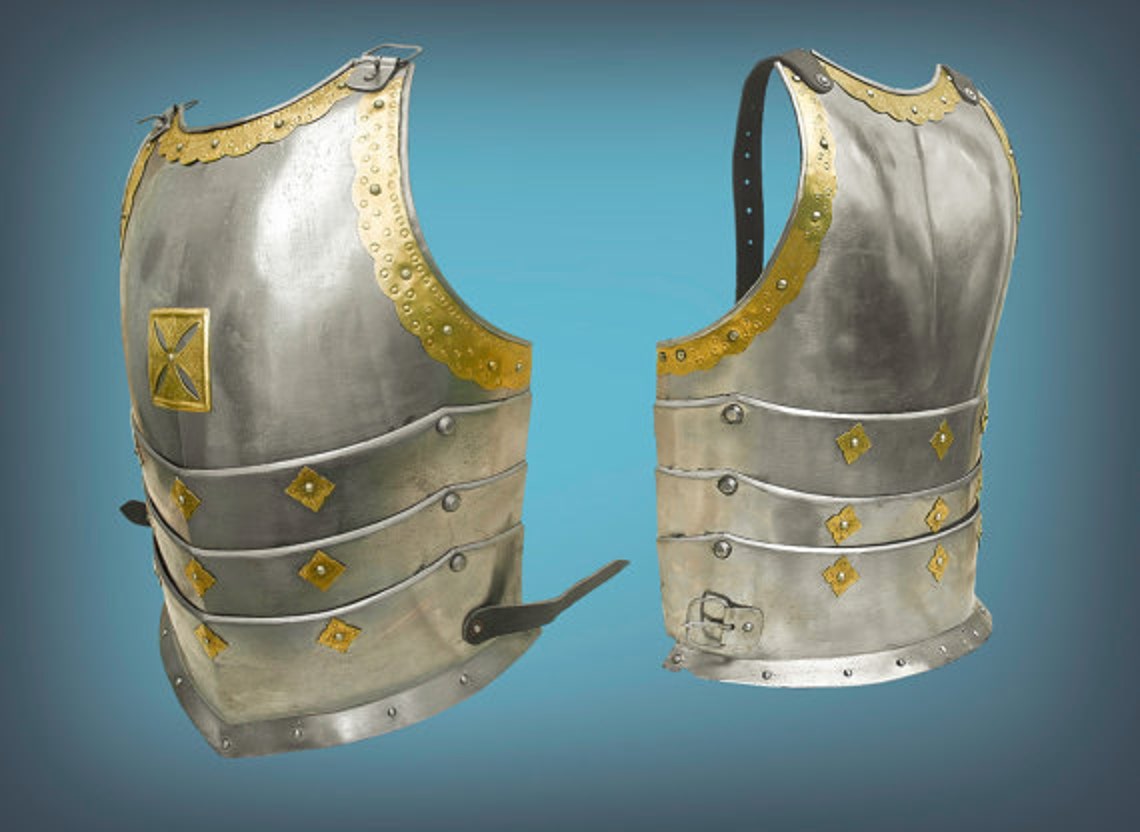 SCA combat cuirass decorated Polish hussar 17th century | Etsy