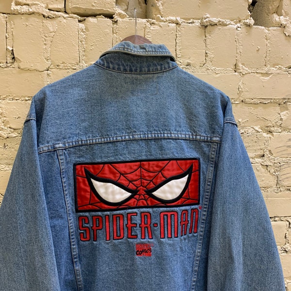 Spider Man Jean Jacket - Etsy