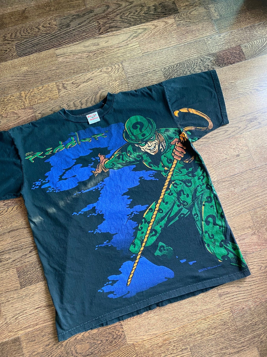 Vintage the Riddler Batman All Over Print T Shirt - Etsy