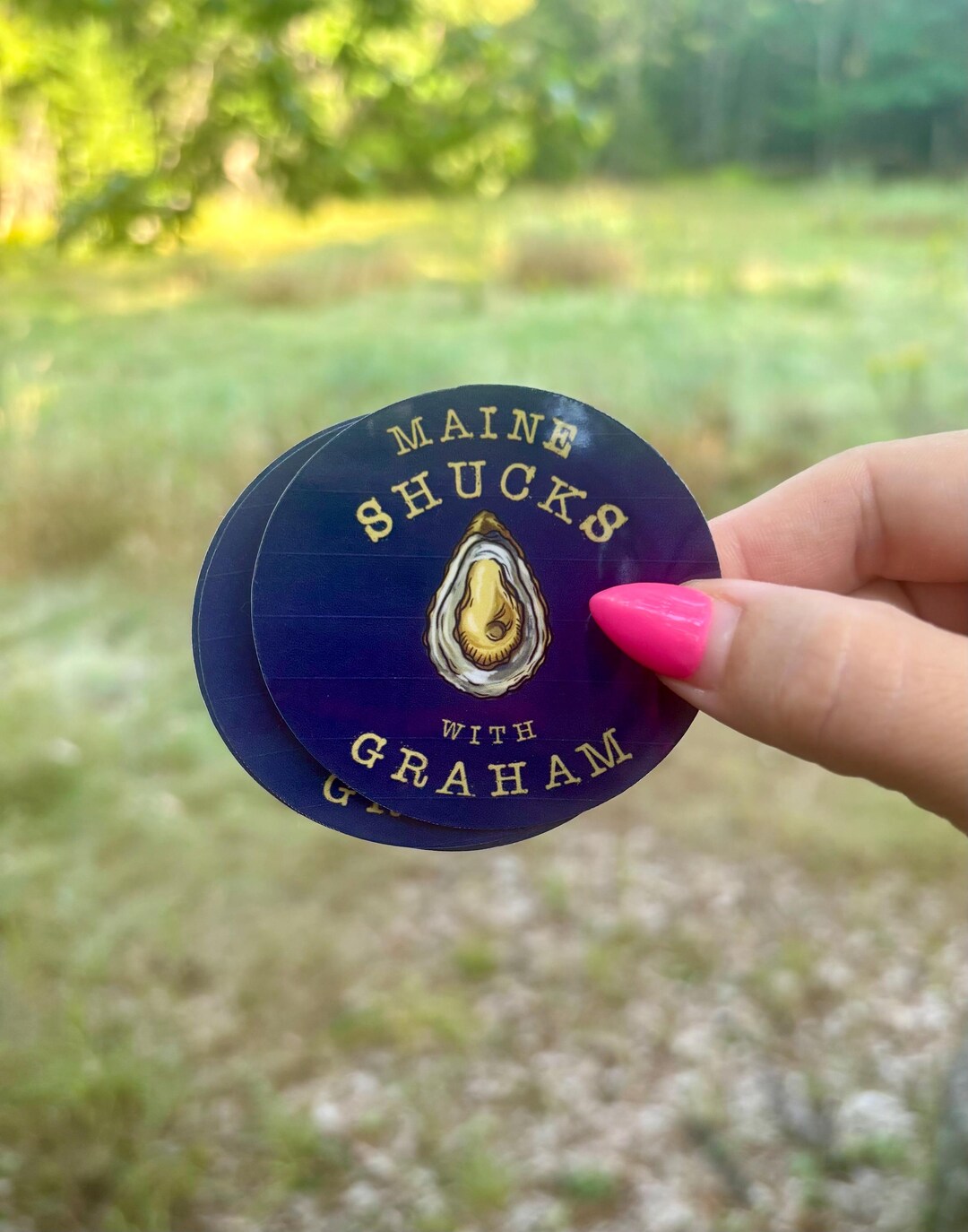Maine Shucks With Graham Sticker - Etsy