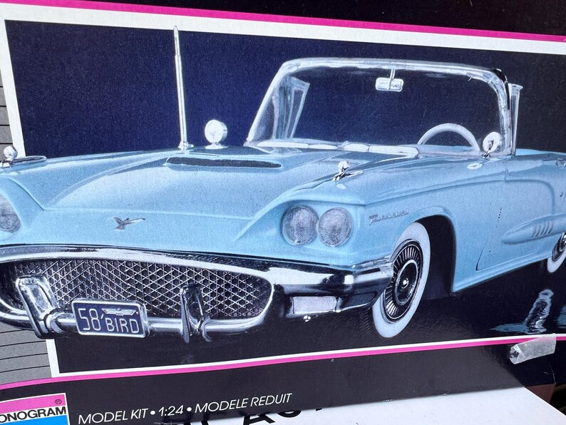 1958 Ford T-bird Convertible Model Kit - Etsy