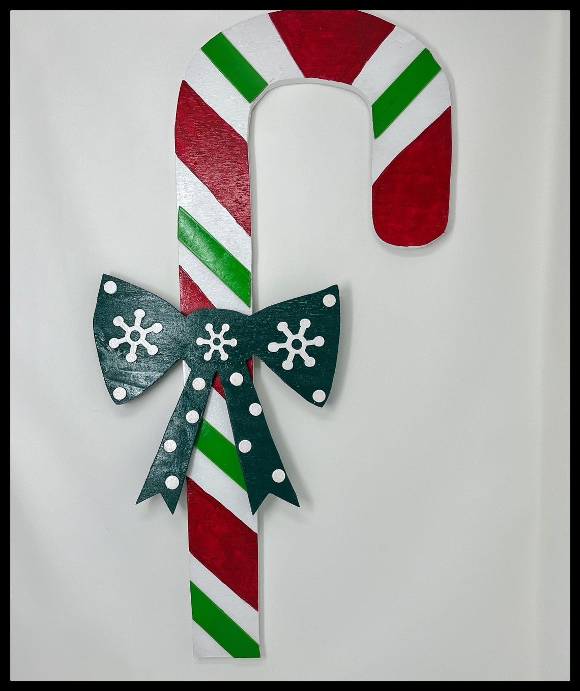 Candy Cane Garden Stake - Etsy