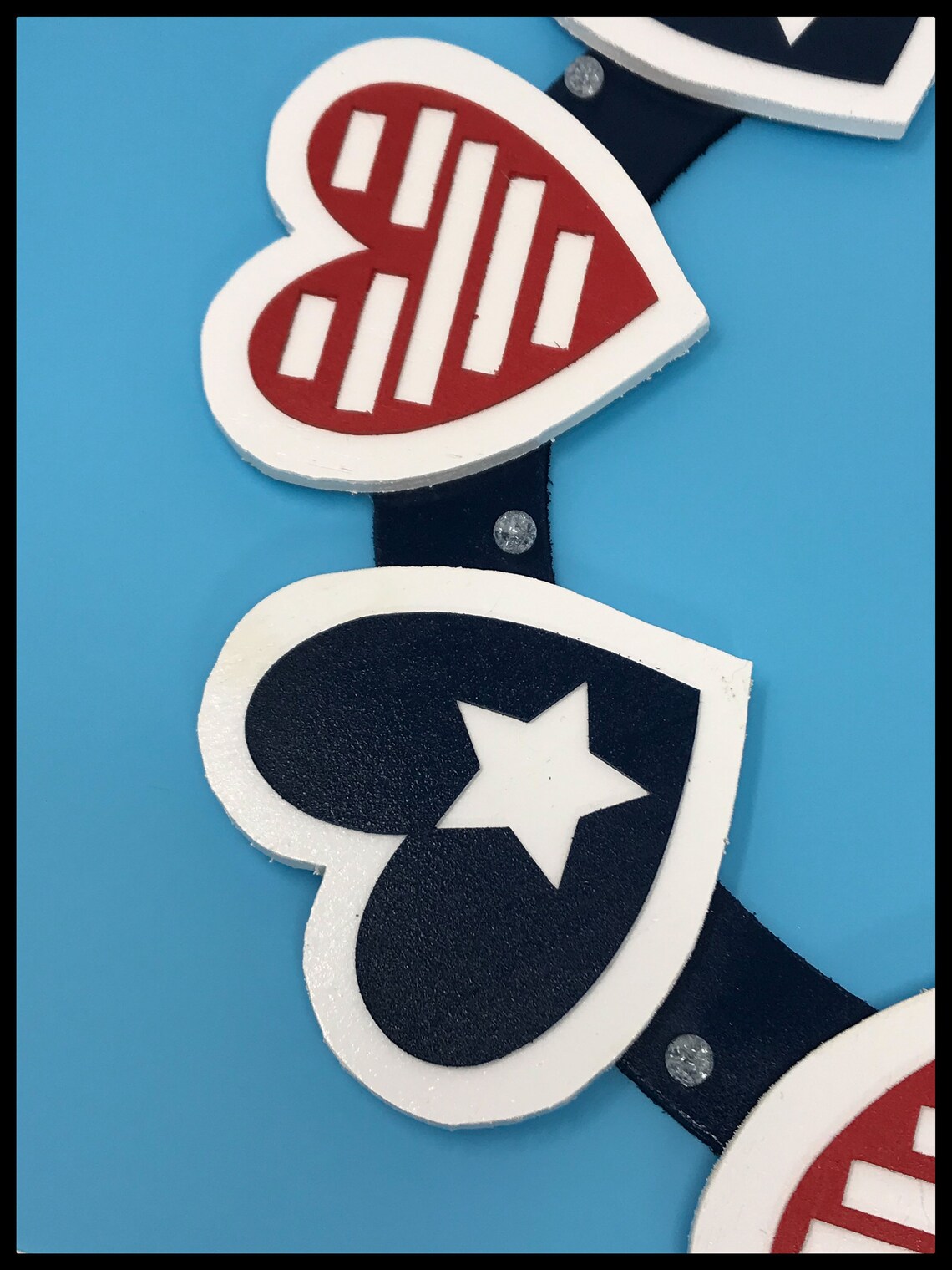 Stars and Stripes Fourth of July Hearts Wreath - Etsy