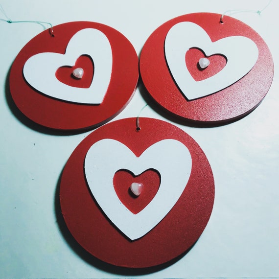 Valentine Heart Ornament/window Decoration | Etsy