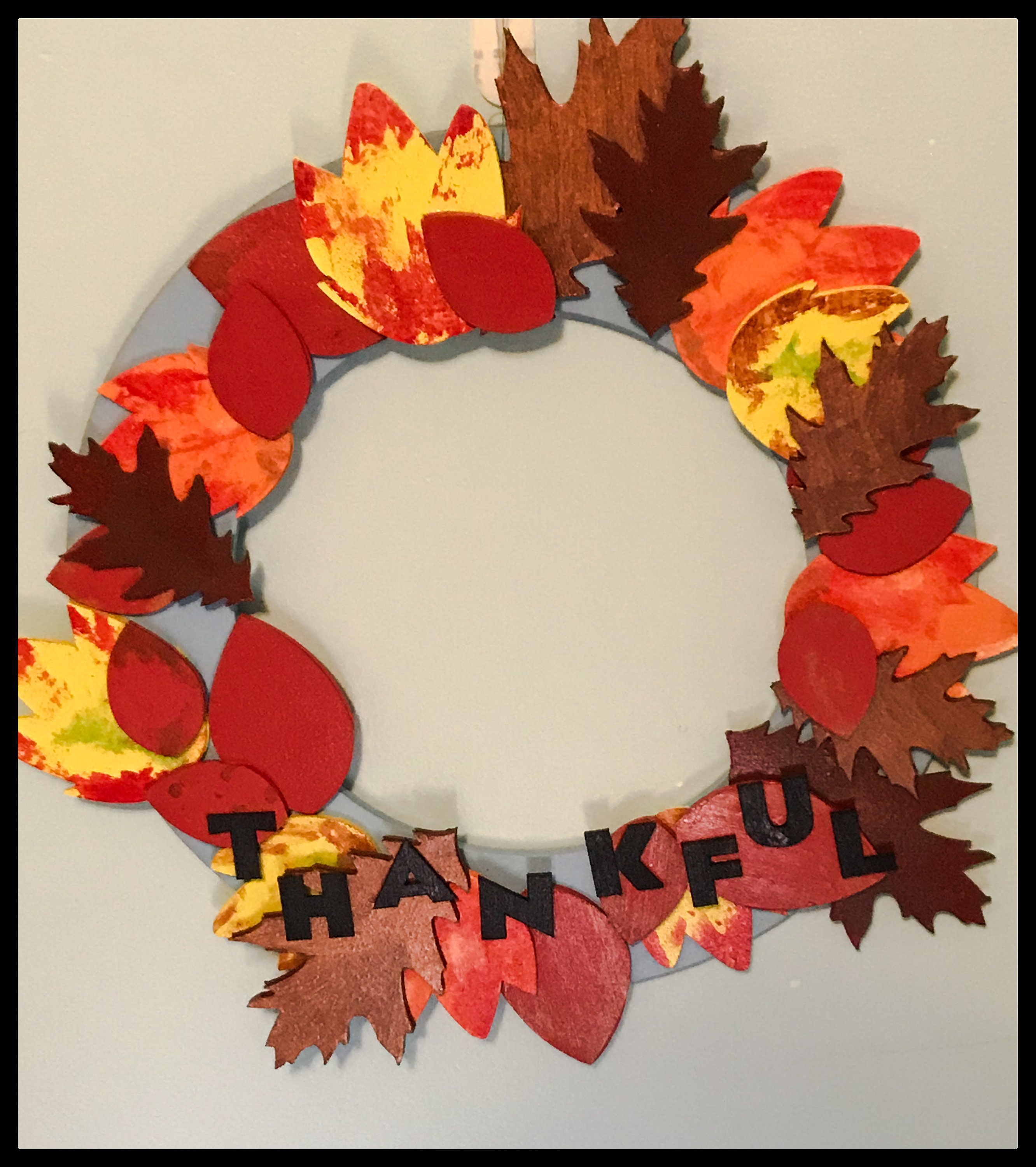 Thankful Wooden Thanksgiving Wreath - Etsy