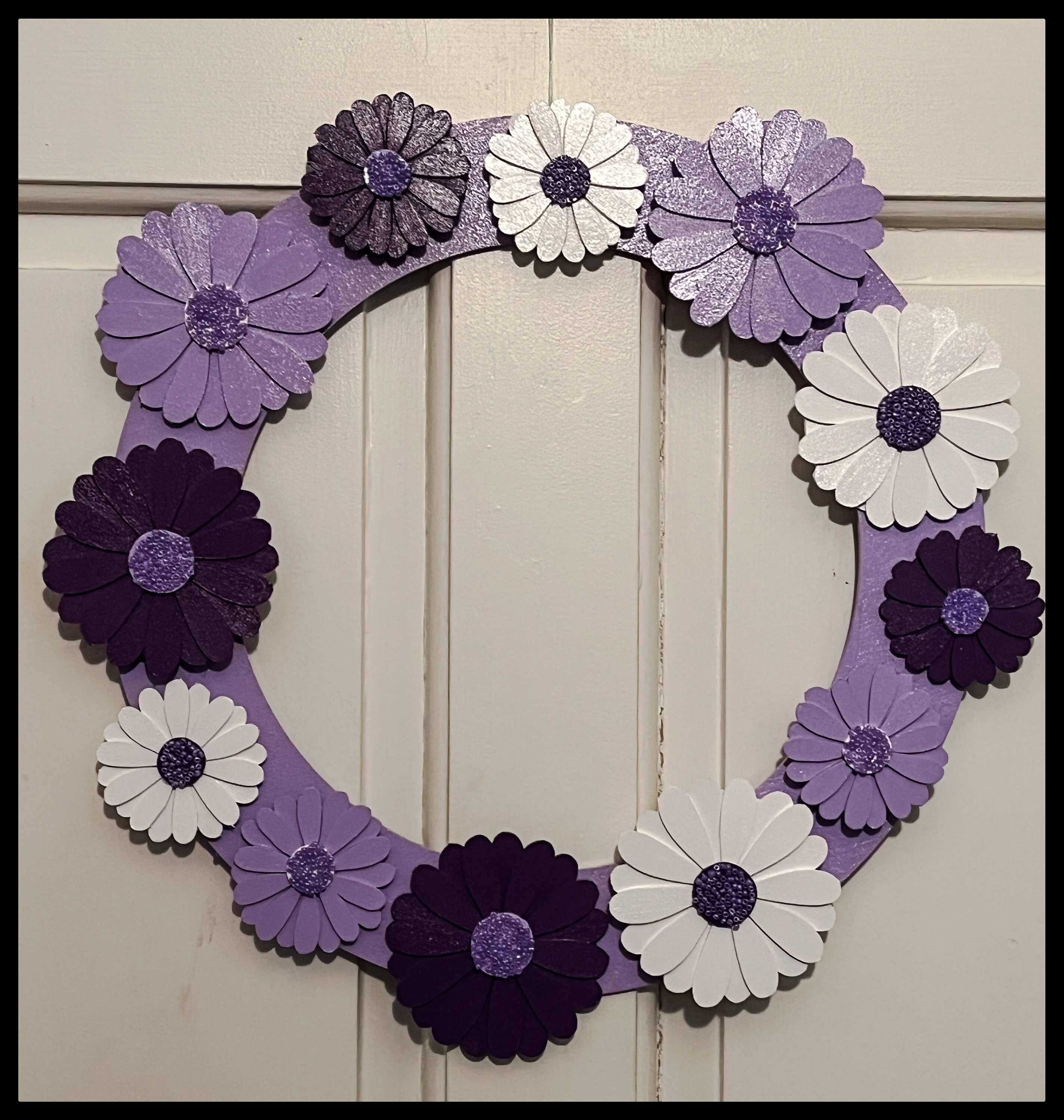 Spring Floral Wreath in Shades of Purple - Etsy