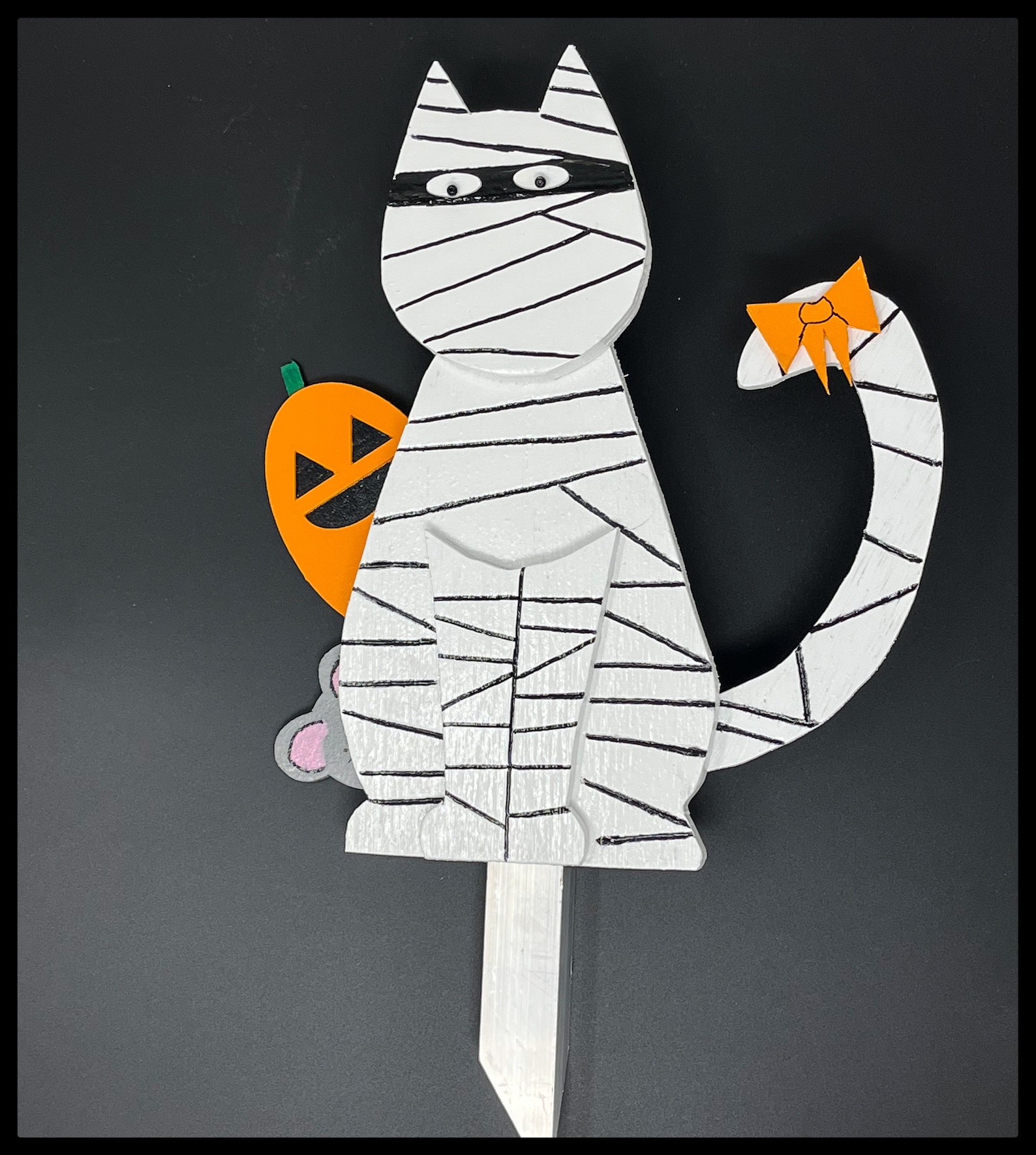 Halloween Mummy Cat Yard Art - Etsy
