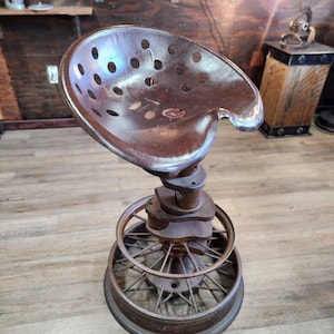 Crankshaft Automotive Parts Shop Bar Stool Barstool Seat Repurposed ...