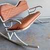 Dockside Collection Coastal Rocking Chair - Nautical Outdoor Aluminum ...