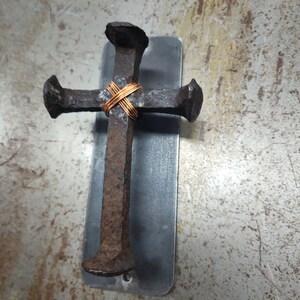 Iron Cross Repurposed Railroad Spikes - Etsy