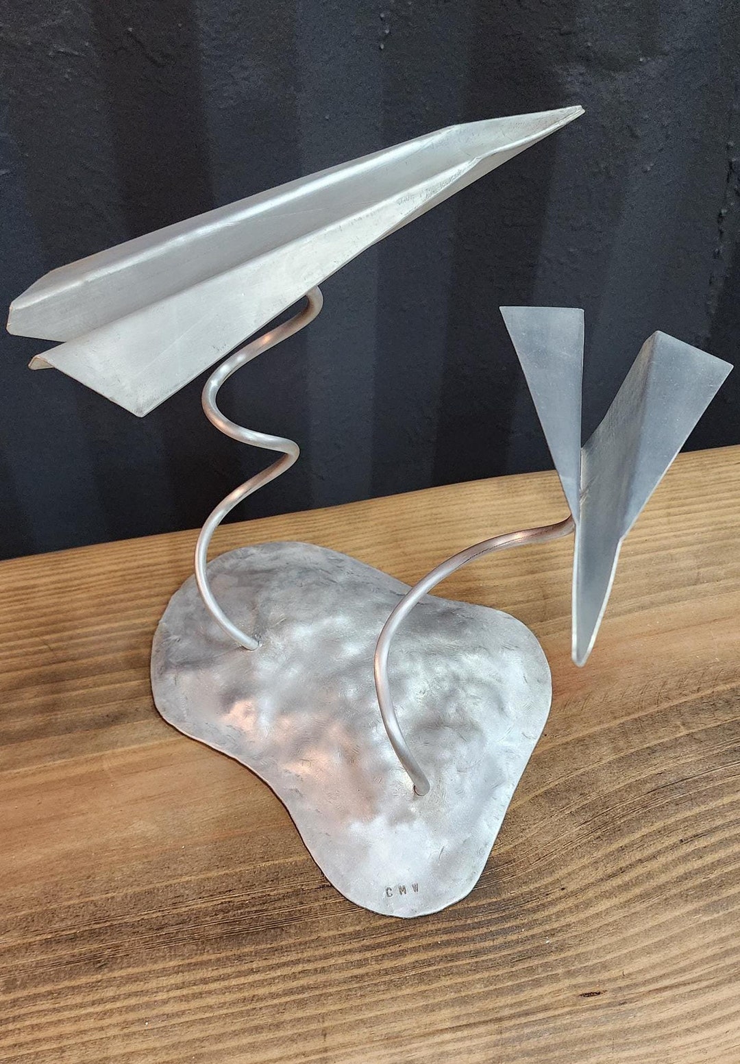 Planes in Flight Paper Airplane Metal Art Sculpture - Etsy
