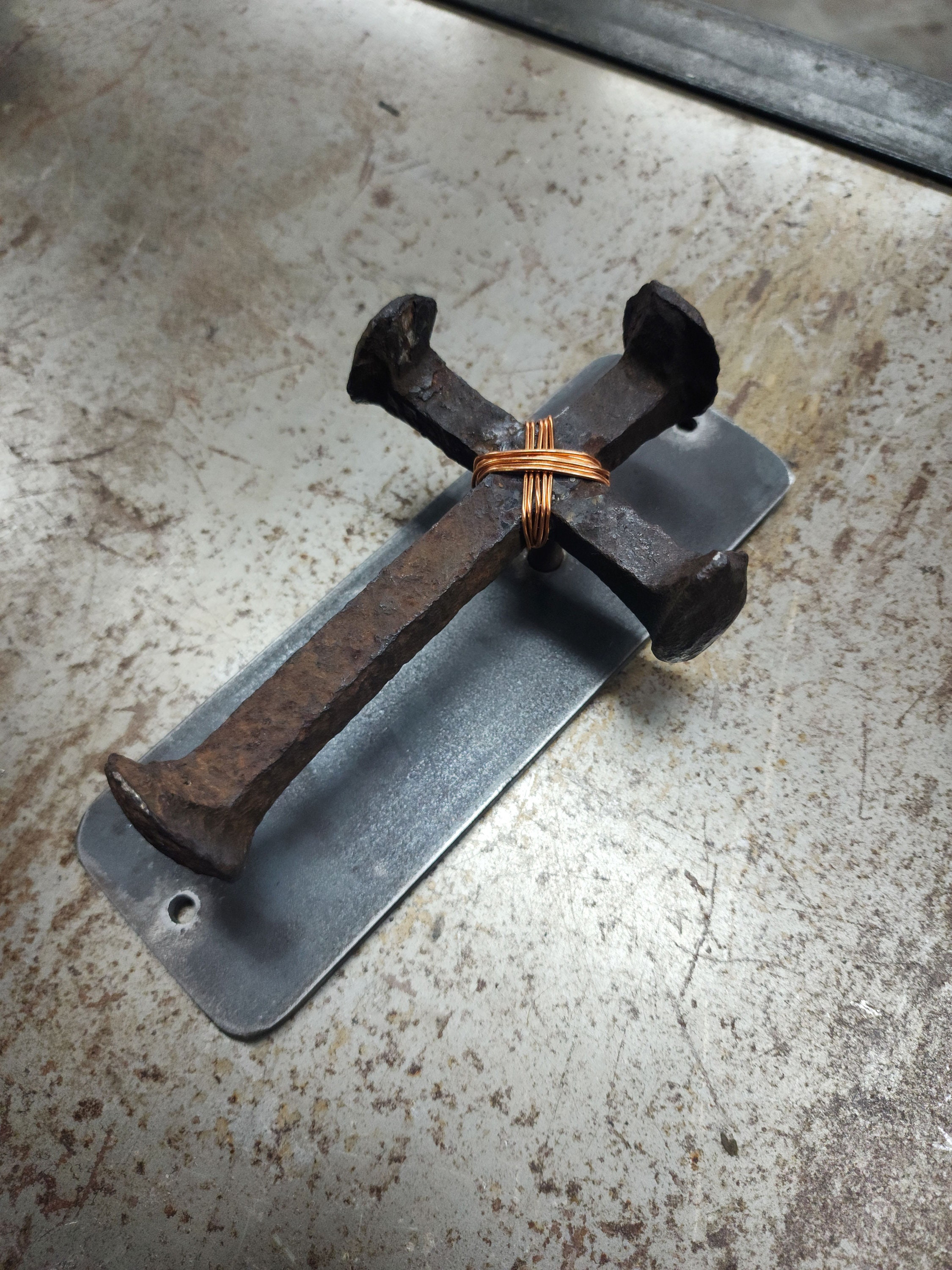 Iron Cross Repurposed Railroad Spikes - Etsy