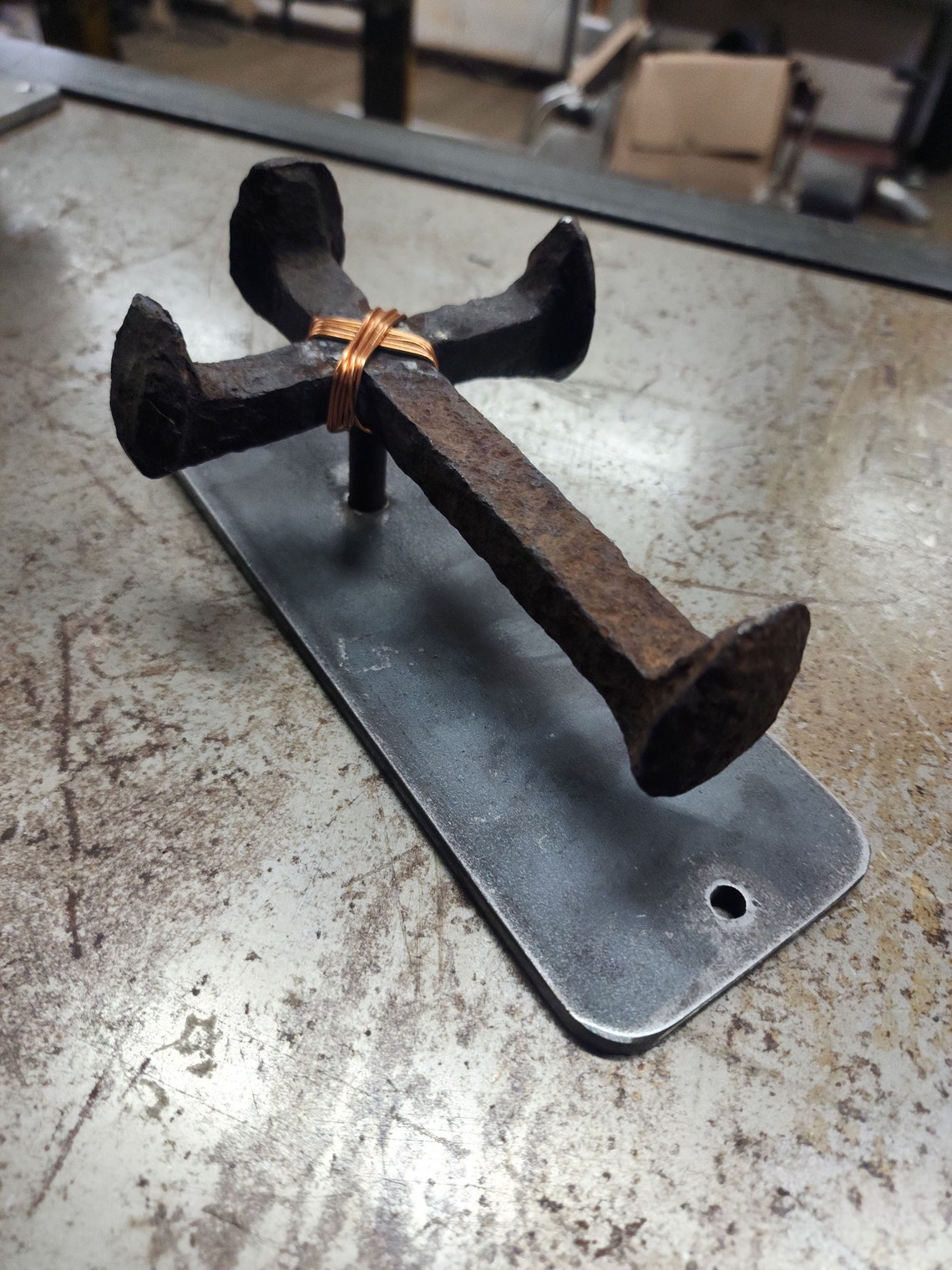 Iron Cross Repurposed Railroad Spikes - Etsy