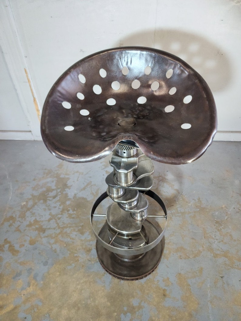 Crankshaft Automotive Parts Shop Bar Stool Barstool Seat Repurposed - Etsy