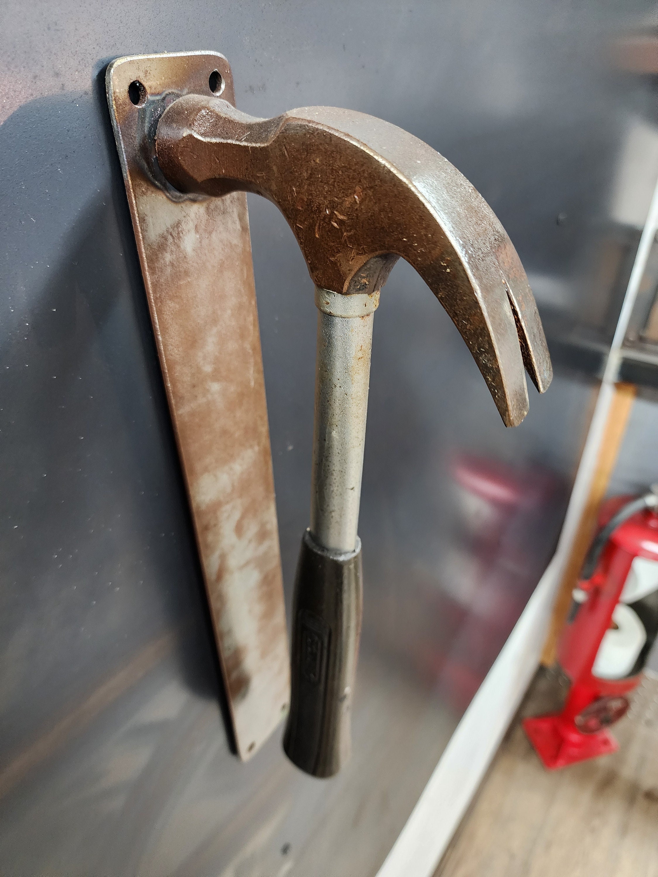 Repurposed Door Handle Pull 'the Hammer' Upcycled Tool - Etsy