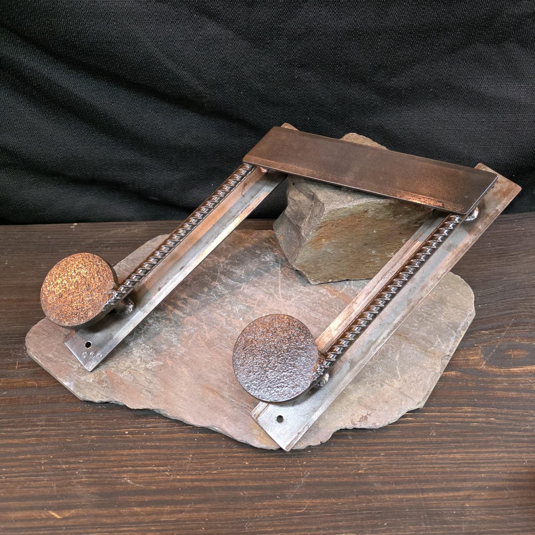 Hand-forged Music Note Door Pull Handle | Rustic Industrial Steel Wall ...