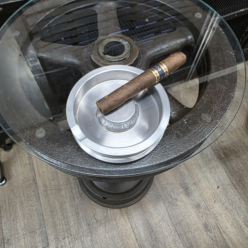 Billet Engine Pulley Cigar Ashtray | Repurposed Industrial Automotive ...