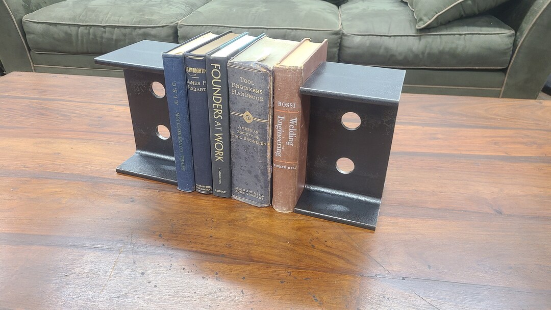 I-beam Industrial Bookends Book Ends Modern Iron Steel - Etsy