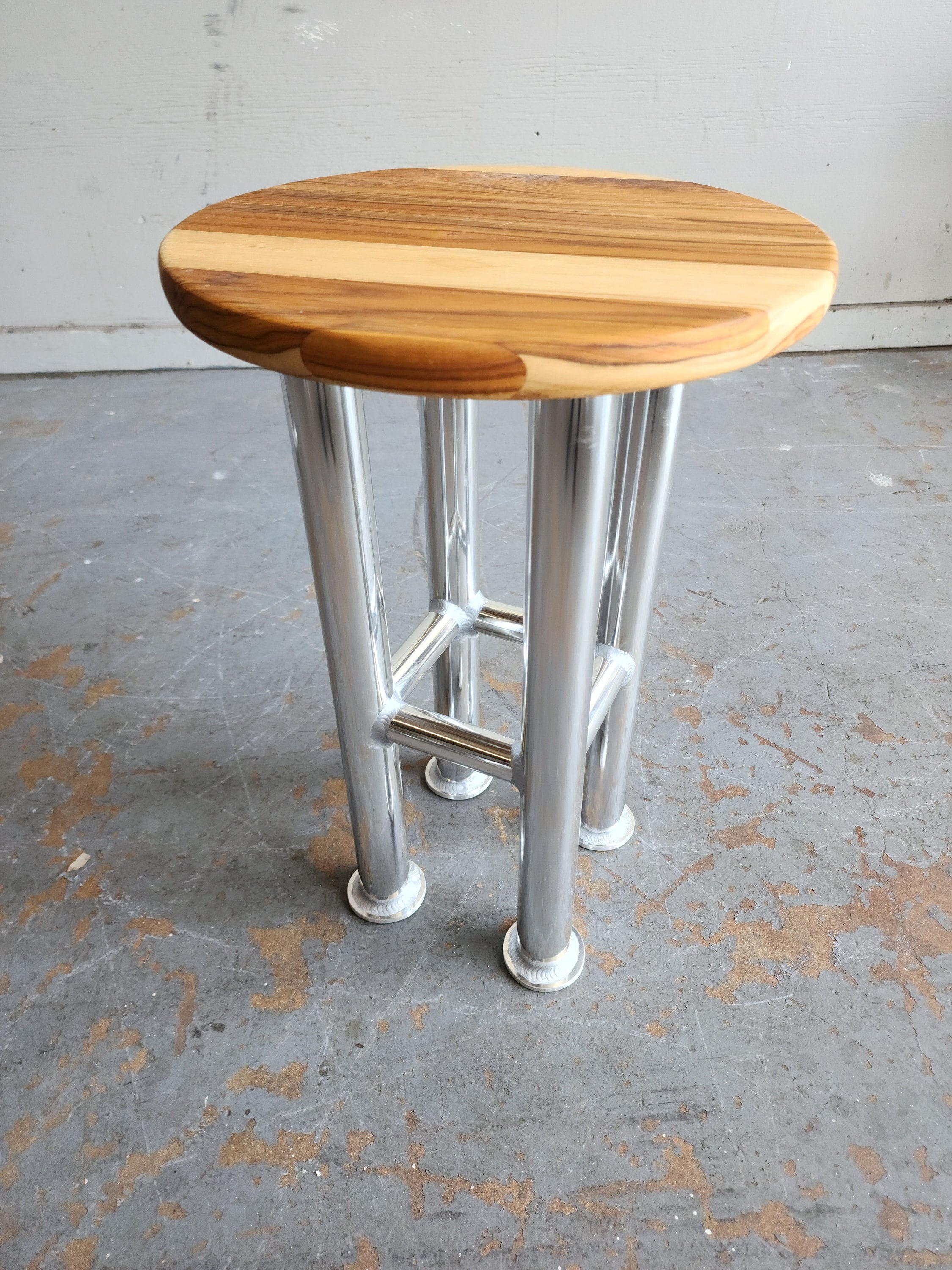 Dockside Collection Coastal Side Table Nautical Outdoor Aluminum ...