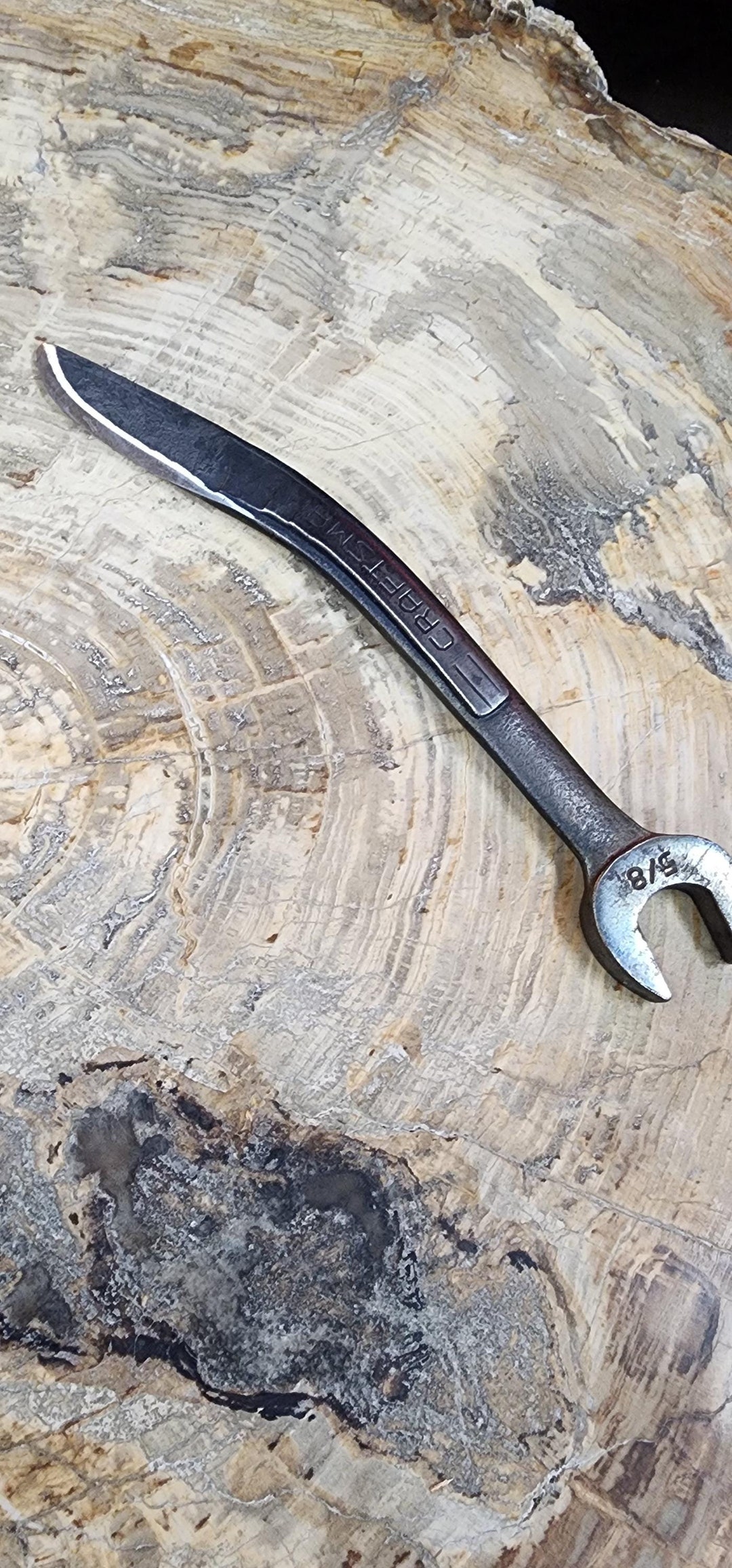Hand Forged Mechanic's Wrench Knife Repurposed Tool - Etsy