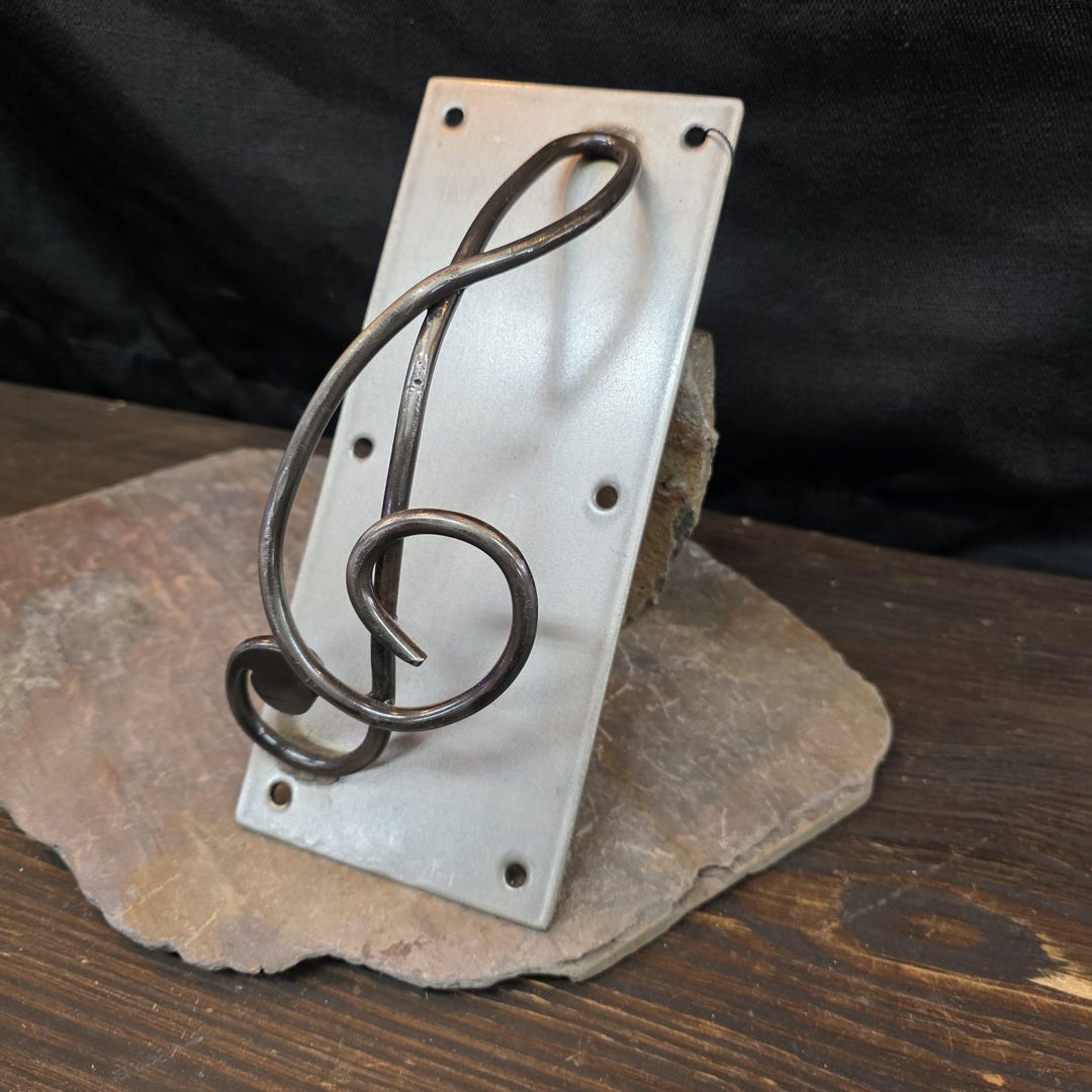Treble Clef Music Note Door Handle Pull | Forged & Twisted Metal - Etsy