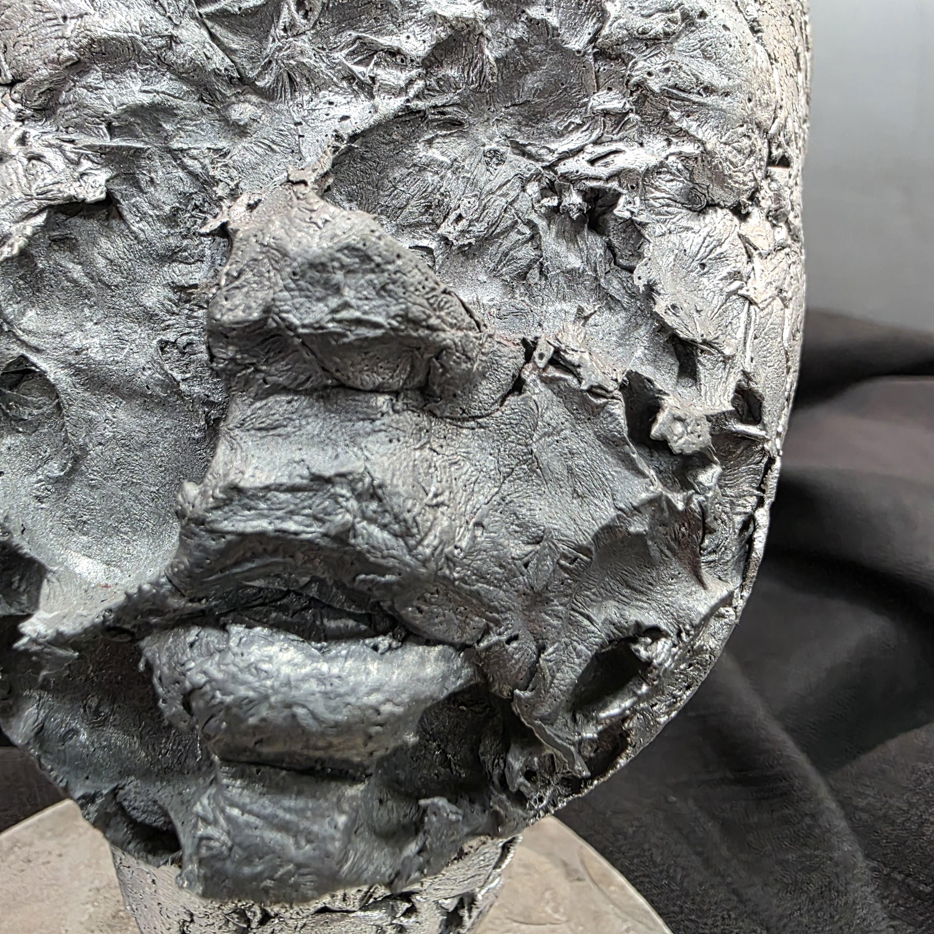Doll Face Metal Sculpture Art 'decaying Life' Molten Aluminum - Etsy