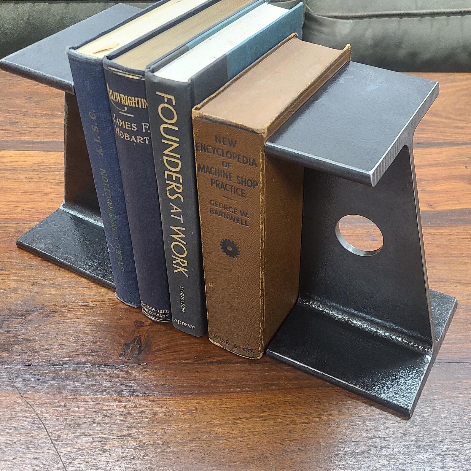 Industrial Steel I-beam Bookends "the Engineer" - Etsy
