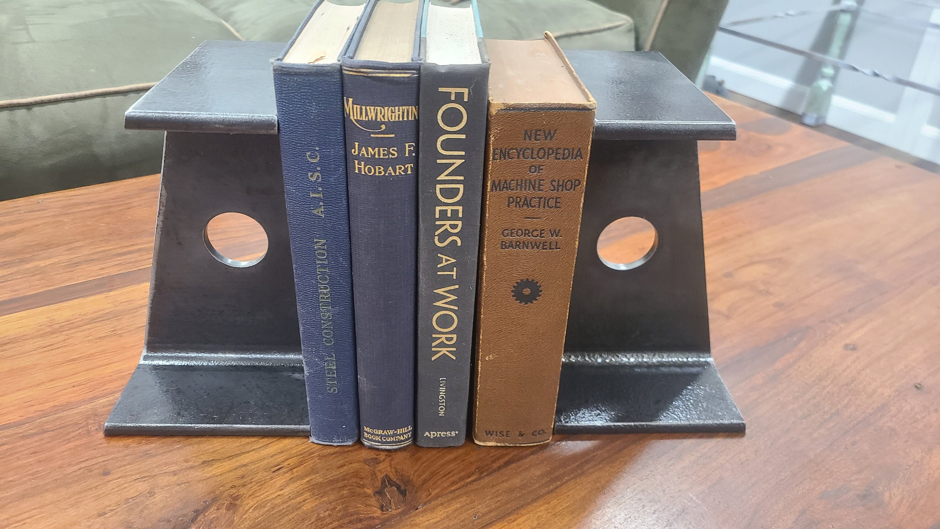 Industrial Steel I-beam Bookends "the Engineer" - Etsy