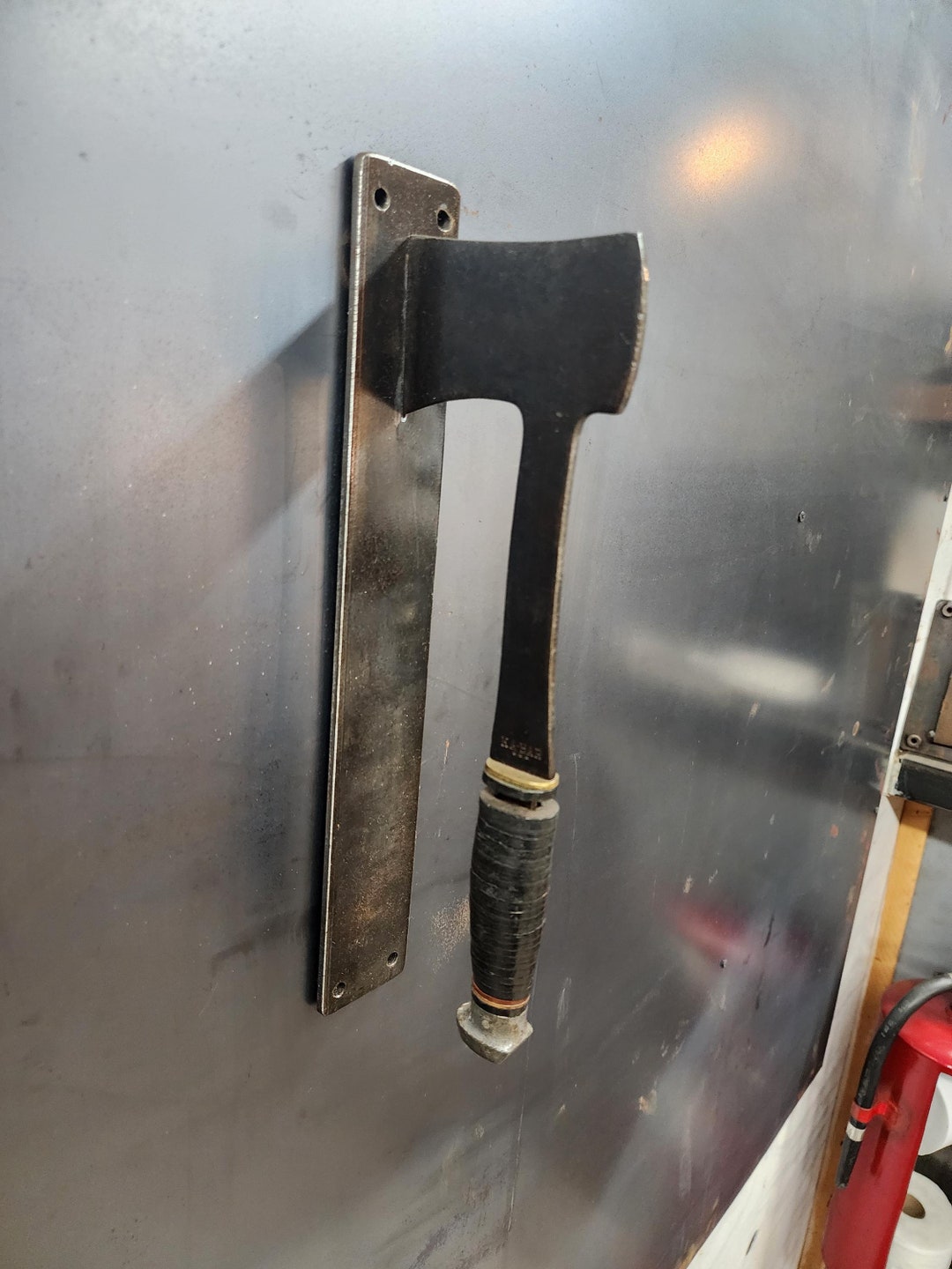 Repurposed Door Handle Pull 'the Hatchet' Ax Axe Upcycled Tool - Etsy