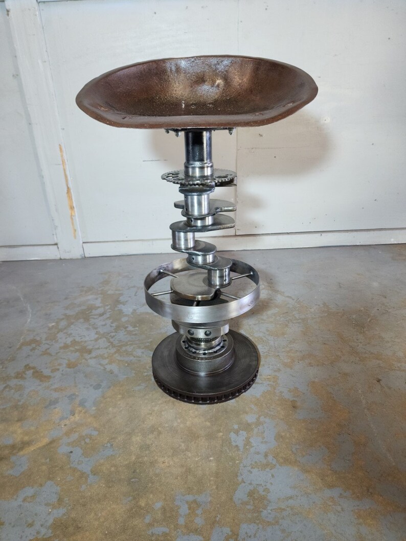 Crankshaft Automotive Parts Shop Bar Stool Barstool Seat Repurposed - Etsy