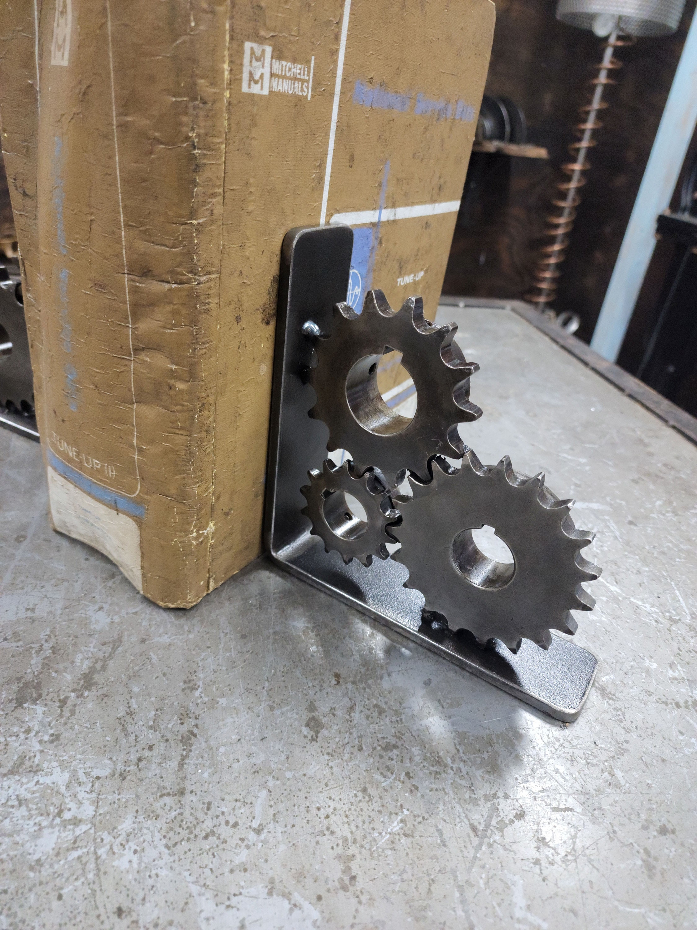Industrial Sprocket Gear Bookends Book Ends - Etsy