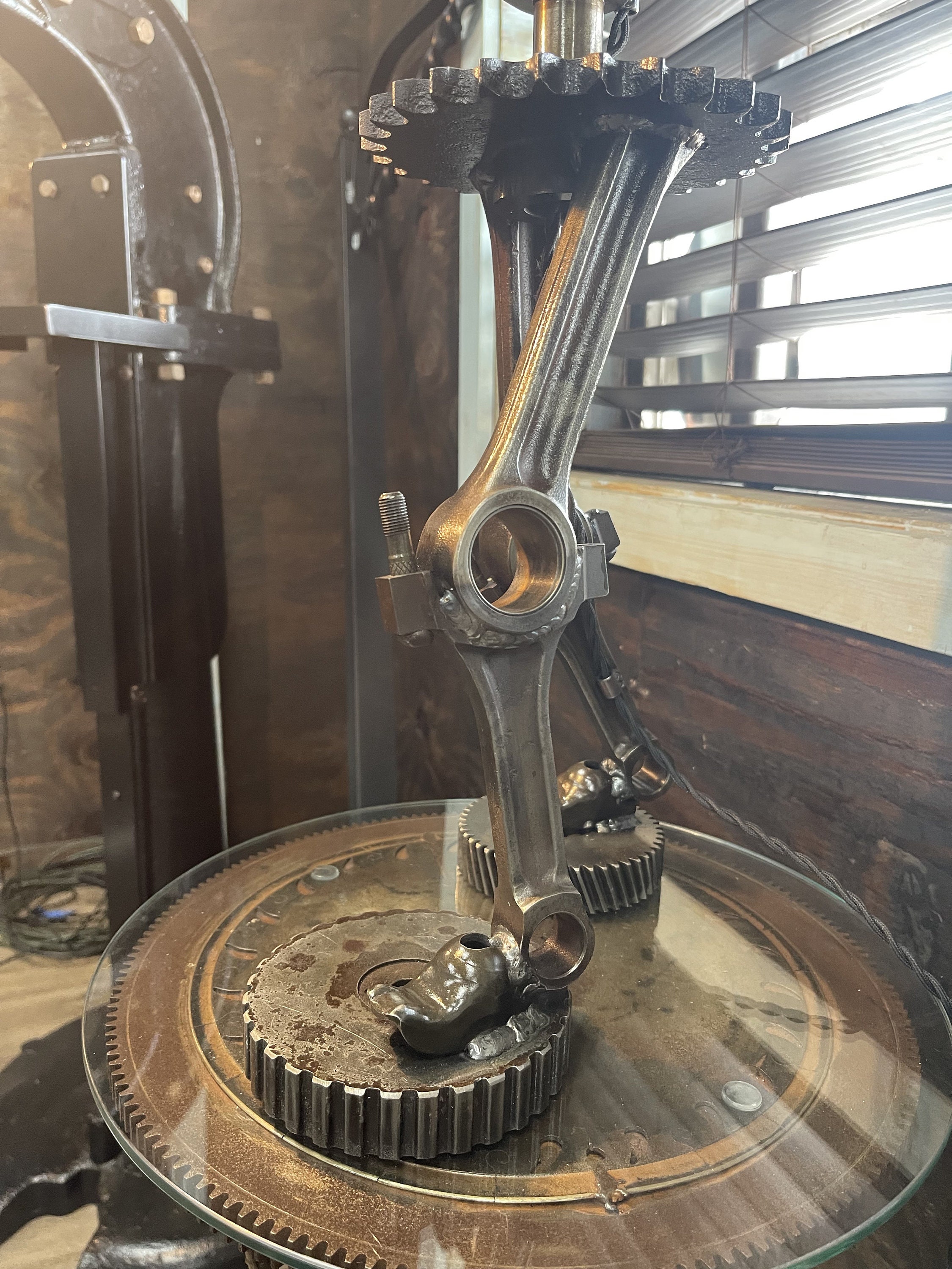 Engine Man Car Parts Table Lamp Sculpture - Etsy