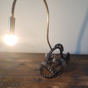 Angler Fish Chain Art Metal Sculpture Desk Lamp - Etsy