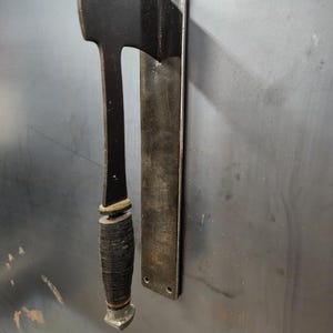Repurposed Door Handle Pull 'the Hatchet' Ax Axe Upcycled Tool - Etsy