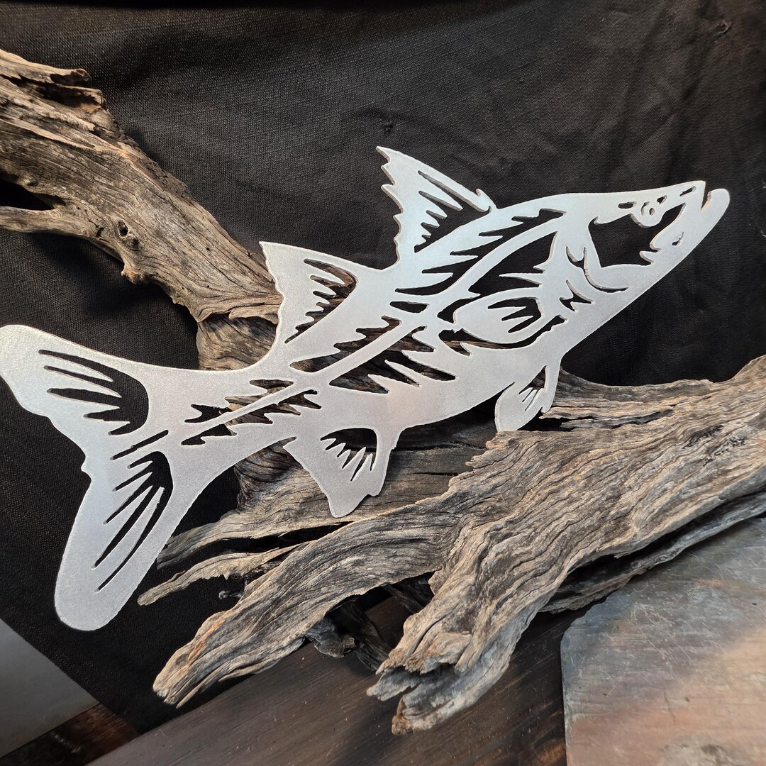 Snook Fish Metal Wall Art | Aluminum CNC Plasma Cut | Coastal Outdoor ...